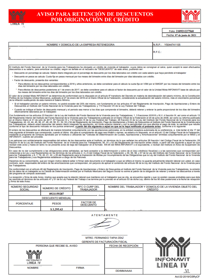 Como Sacar La Carta De Retencion De Infonavit at Eugene Julian blog